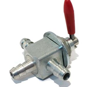 The ROP Shop Gas Fuel Shut-Off Valve Two-Way for Zero Turn Lawn Mower ZTR Garden Tractor