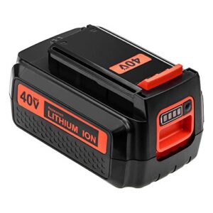 3.0ah 40 volt lbx2540 lbx2040 replacement battery compatible with black and decker 40v lithium battery lbxr36 lbxr2036 lbx36