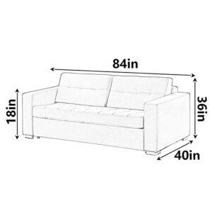 Jassoka Plastic Loveseat Cover 84" W x 40" D x 36" RH x 18" FH Plastic Couches Cover for Pets Scratch Proof Plastic Furniture Covers Protectors Heavy Duty Vinyl Waterproof Slipover