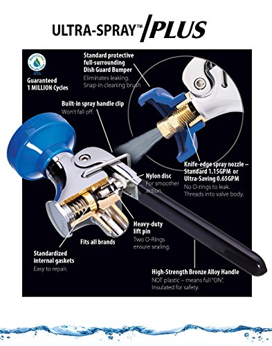 Fisher 2949 Ultra-Spray/PLUS Valve, with 1.15 GPM nozzle, interchangeable, brass