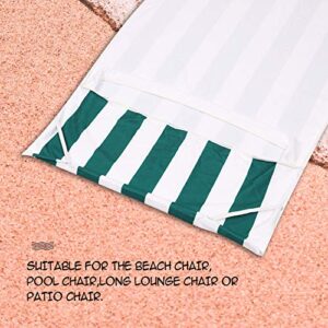 Beach Chair Cover,Pool Chaise Lounge Chair Cover with Pockets,Microfiber Chaise Lounge Chair Towel Cover for Hotel Vacation Sunbathing Garden Lawn Chair,No Sliding,Quick Drying.