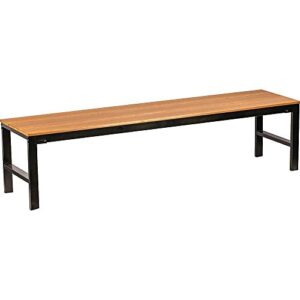 lorell sitting bench, teak