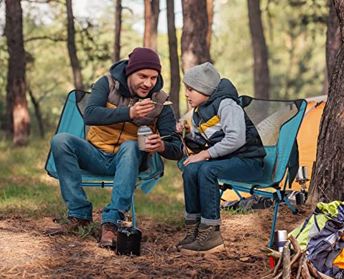 ABCCANOPY Camping Chairs, Large, Turquoise