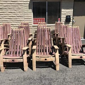 Wine Barrel Adirondack Chair