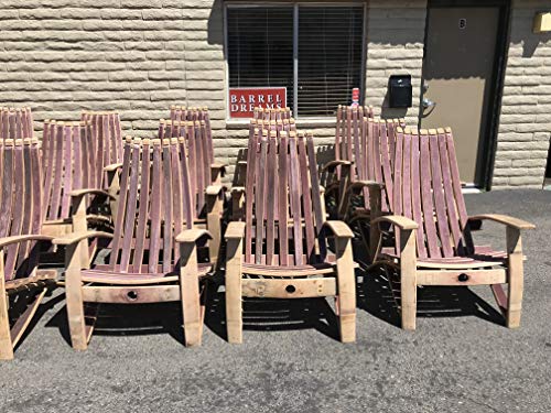 Wine Barrel Adirondack Chair