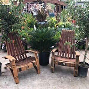 Wine Barrel Adirondack Chair