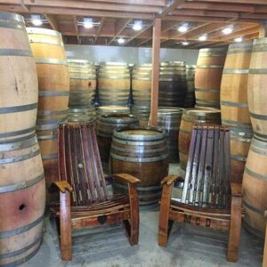 Wine Barrel Adirondack Chair