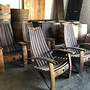 Wine Barrel Adirondack Chair