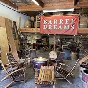 Wine Barrel Adirondack Chair