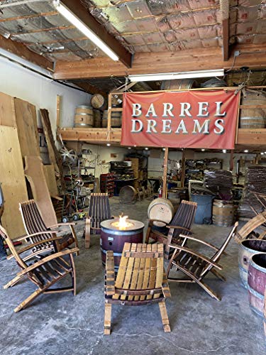 Wine Barrel Adirondack Chair