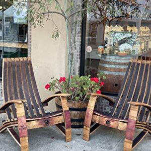 Wine Barrel Adirondack Chair