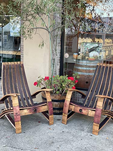 Wine Barrel Adirondack Chair