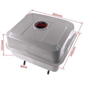 NAVARME Gas Fuel Tank for GX390 13HP GX340 11HP Honda Pressure Washer Chrome Gas Cap Fuel Filter