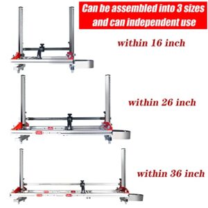 Zozen Chainsaw Mill, Sawmill - Saw Mill Portable Sawmill, Can be Assembled into 3 sizes for Independent Use, Suitable for 14-36inch, A Flexible Cutting Guide System for Builders and Woodworker.