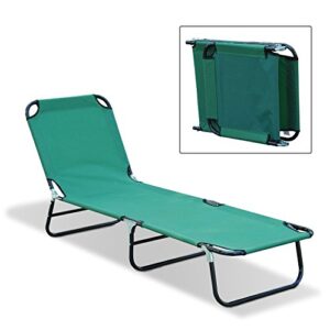 totoshop Outdoor Sun Chaise Lounge Recliner Patio Camping Cot Bed Beach Pool Chair Fold