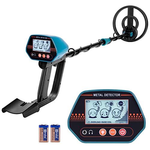 Metal Detector for Kids - 8 Inch Waterproof Kid Metal Detectors Gold Detector Lightweight Search Coil Adjustable Metal Detector for Junior & Youth with High Accuracy