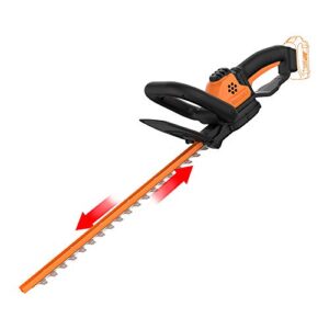 Worx WG323 20V Power Share 10" Cordless Pole/Chain Saw with Auto-Tension (Battery & Charger Included) and WG261.9 20V Power Share 22" Cordless Hedge Trimmer (Tool Only)