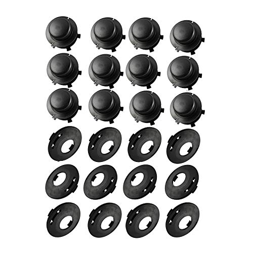 Hippotech Pack of 12 Spool and Cap Combo Replacement for Stihl Head Cover 25-2 FS 90 100 110 120 130 55 80 83 85