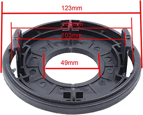 Hippotech Pack of 12 Spool and Cap Combo Replacement for Stihl Head Cover 25-2 FS 90 100 110 120 130 55 80 83 85