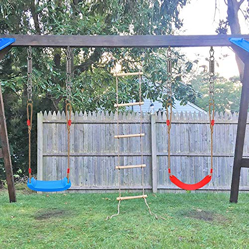 WAREMAID Hammock Chair Hanging Kit Swing Spring Hardware, Heavy Duty Suspension Swivel Hanger Hook for Punching Bags, Heavy Bag, Hanging Chair, Swing Seat, Rocking Seat, Porch Swing, Garden, 550 LB