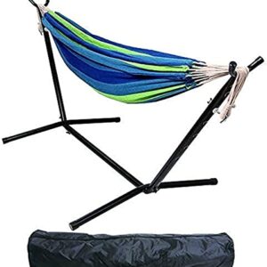 BalanceFrom Double Hammock with Space Saving Steel Stand and Portable Carrying Case, 450-Pound Capacity