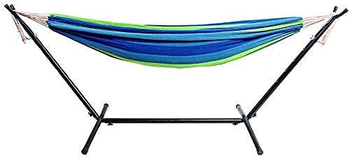 BalanceFrom Double Hammock with Space Saving Steel Stand and Portable Carrying Case, 450-Pound Capacity