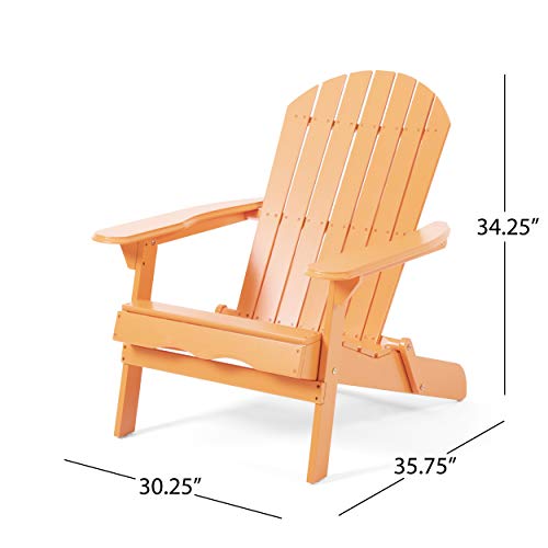 Christopher Knight Home Doris Outdoor Adirondack Chair (Set of 2), Tangerine