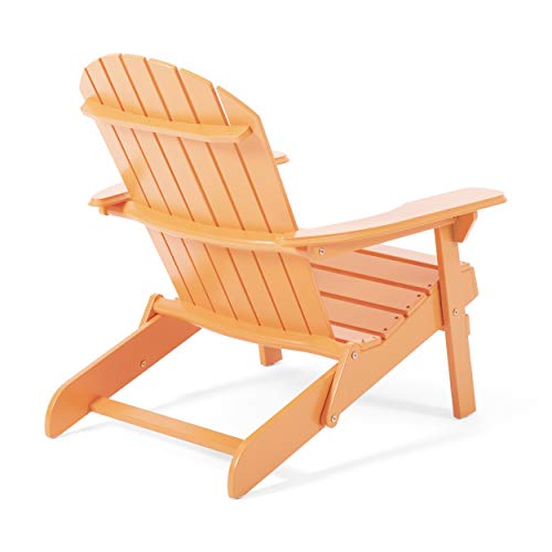 Christopher Knight Home Doris Outdoor Adirondack Chair (Set of 2), Tangerine