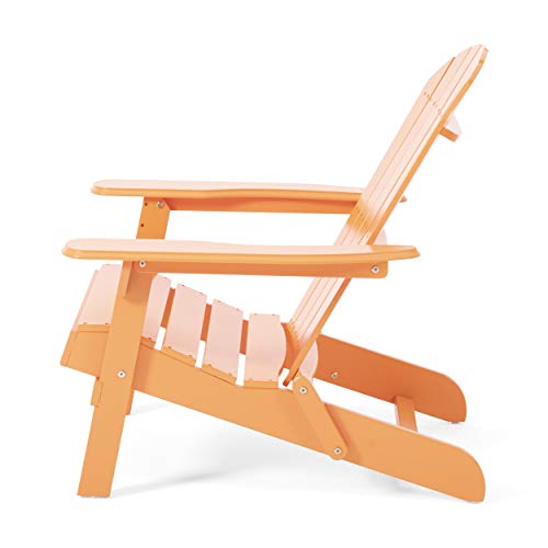 Christopher Knight Home Doris Outdoor Adirondack Chair (Set of 2), Tangerine