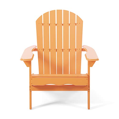 Christopher Knight Home Doris Outdoor Adirondack Chair (Set of 2), Tangerine