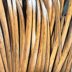 Wood Grain Flat Synthetic Rattan Repair Material Plastic Rattan Wicker Repair Kit Wicker Patio Furniture Repair, Used for Weaving and Repairing Chairs, Tables, Storage Baskets