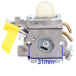 Hipa 308054043 Carburetor for Ryobi Homelite 308054013 308054003 308054077 309368003 BC30 CS26 CS30 TP30 TP26 EX26 SS26 SS30 SX135 25cc 26cc 30cc Trimmer Leaf Blower UT33600A RY09050 C1U-H60