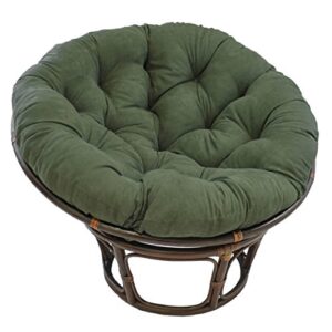 blazing needles microsuede papasan cushion, 1 count (pack of 1), hunter green