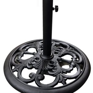 TropiShade 30 Pound Black Powder Coated Cast Iron Umbrella Stand