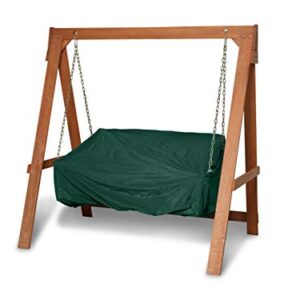 Covermates Outdoor Swing Cover - Light Weight Material, Weather Resistant, Elastic Hem, Seating and Chair Covers-Green