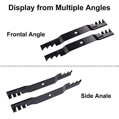 ELITEWILL 2pcs Lawn Mower Mulching Blades Fit for John Deere 42'' D100, D110, D120, D130, Z225, Z235, D125 Replaces OEM # GX22151