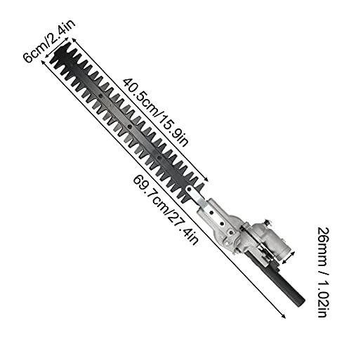 SWOQ Hedge Trimmer Head, Hedge Trimmer Accessory Durable 26mm Convinient for Gardening for Brush Cutters Trimmer