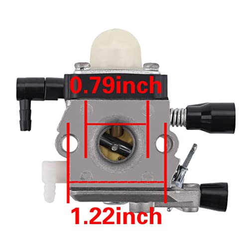 Wellsking FS 38 Carburetor for Stihl fs55 Carburetor HL45 HS45 KM 55 FC55 FS45 FS46 FS46C FS55 FS55R FS55RC FS45C FS45L FS55C FS55T String Trimmer Weedeater Rep C1Q-S186 with Replacement Kit