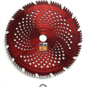 1 Blade 10"-80t -- Renegade "Razor" / Hybrid -- Combo Specialty -- RENEGADE BLADE® - Carbide Brush Cutter Weed Eater Blades, 254mm