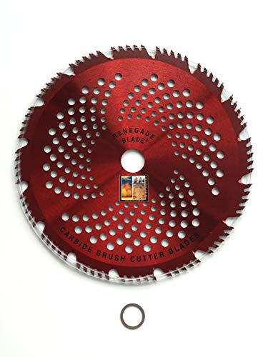 1 Blade 10"-80t -- Renegade "Razor" / Hybrid -- Combo Specialty -- RENEGADE BLADE® - Carbide Brush Cutter Weed Eater Blades, 254mm