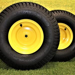 (Set of 2) 20x10.00-8 Tires & Wheels 4 Ply for Lawn & Garden Mower Turf Tires ATW-003 w/Keyed Hub