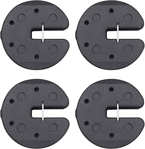 MASTERCANOPY Deluxe Canopy Weights with Hook Design (4-Pcs,Black)