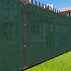 e&k sunrise 5′ x 25′ green ience privacy screen, commercial outdoor backyard shade windscreen mesh iabric shade net cover for patio lawn chain link garden yard backyard