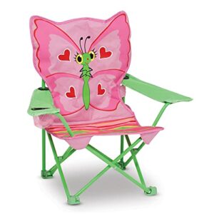 Melissa & Doug Bella Butterfly Child's Outdoor Chair (Frustration-Free Packaging)