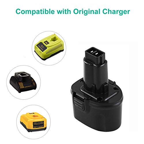 FirstPower DW9057 Compatible with Dewalt 7.2V Battery DW9057 DE9057 DE9085 DW920K DW920K2 DW925K DW925K2 DW968K 2-Pack