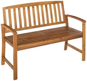 christopher knight home loja acacia bench, teak finish