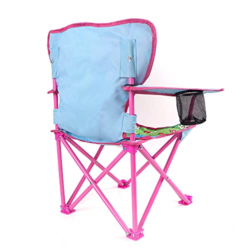 JOYIN 2 PCS Outdoor Butterfly Picnic Chair, Toddler Outdoor Camping Chair, Kids Lawn Folding Chair, Beach Chair, Lightweight, Foldable, with a Convenient Storage Bag, Gift for Little Girls