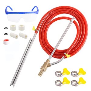 rdutuok pressure washer sandblasting kit,sand blaster for pressure washer with replacement nozzle tips,protect glasses,1/4 inch quick disconnect 5000 psi for abrasive cleaning