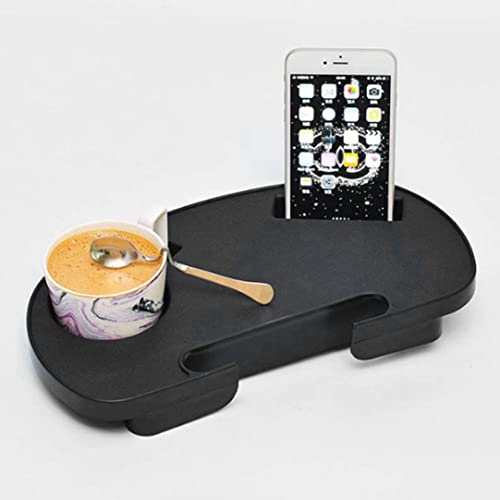 Table Tray Cup Holder Clip on Side Phone Snack Tray  for Sun Lounger Chair, Sun Lounger Tray, Camping Picnic Chair Tray