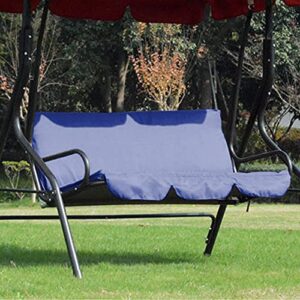 Patio Swing Cushion Cover Replacement,Garden Courtyard Outdoor Waterproof Polyester Taffeta 3?Seats Swing Chair Hammock Seat Cushion Cover(Navy), Patio Swing Cushion Cover Replacement,Garden Cour